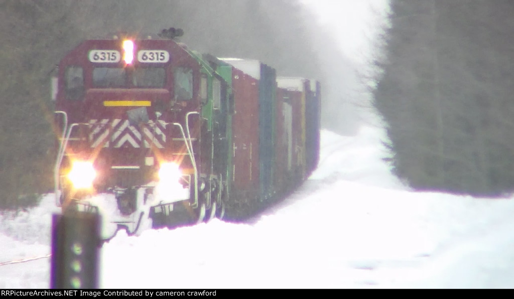 NBSR 6315 entering West Seboeis.